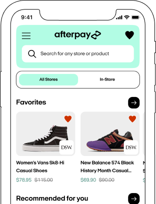 Buy Now Pay Later with Afterpay