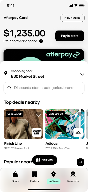 Afterpay | Now available in stores!