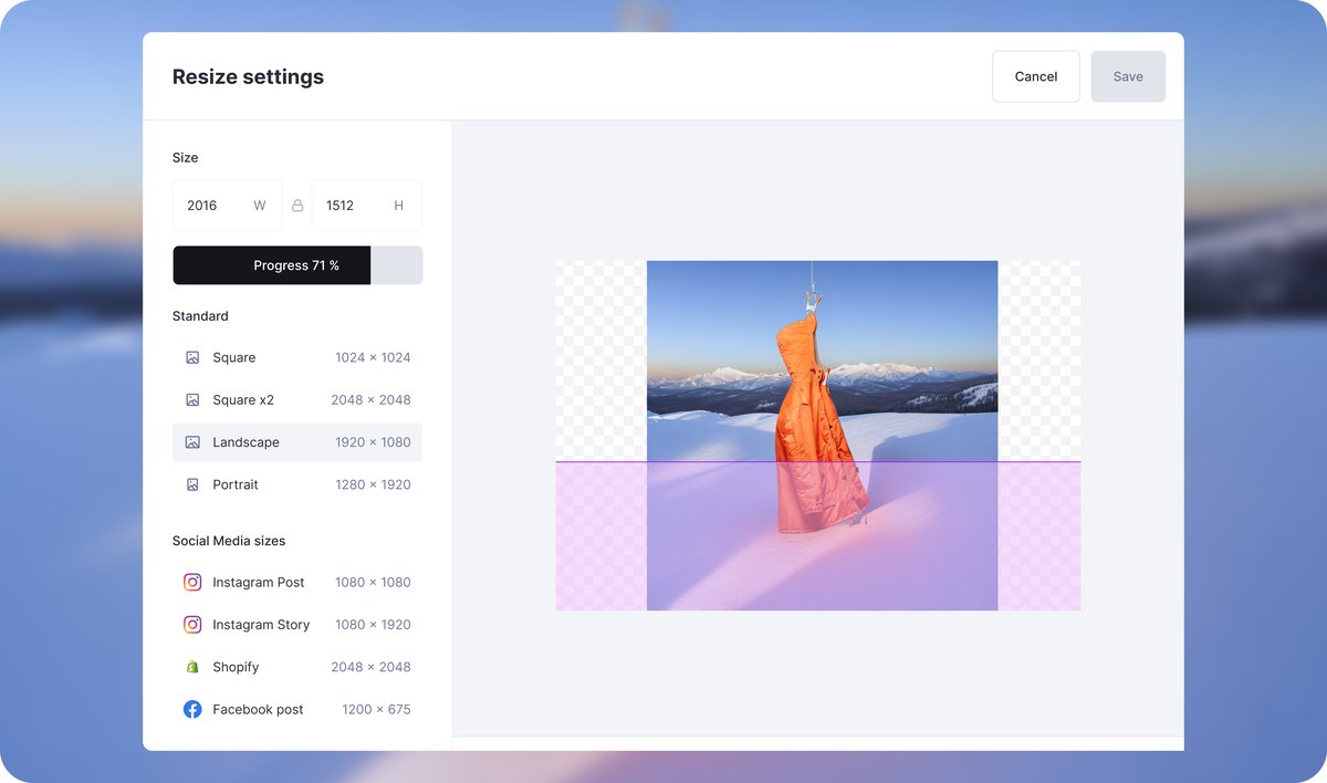 Generative Resize | Claid.ai
