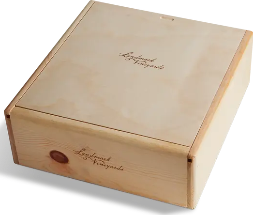 3-Bottle Wood Box | Landmark Vineyards