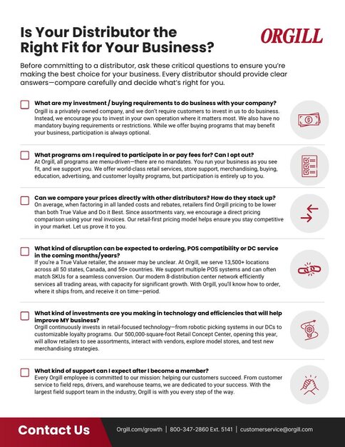 Explore the Orgill Advantage