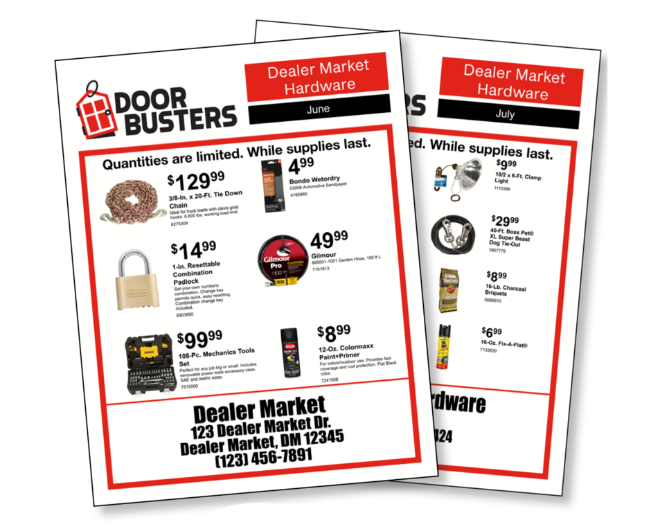 Door Buster Flyers