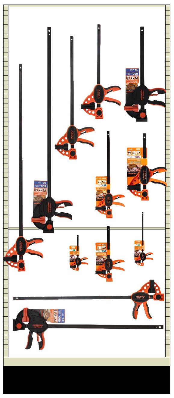 3' Pony Jorgensen EZ Hold Trigger Clamps