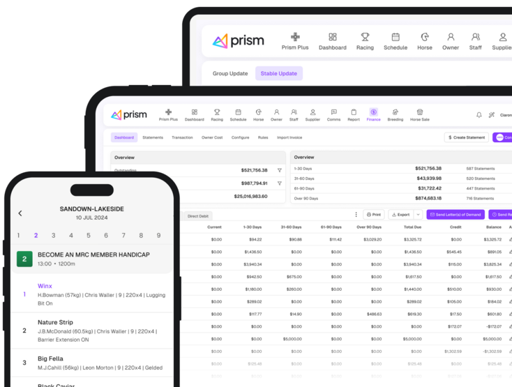 Prism – The All-In-One Horse Racing Management Platform | Prism