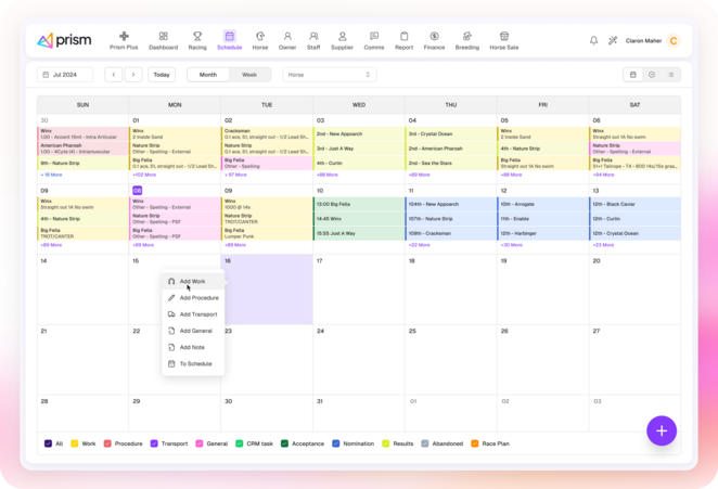Prism Features – Powerful Software For Every Equine Operation | Prism