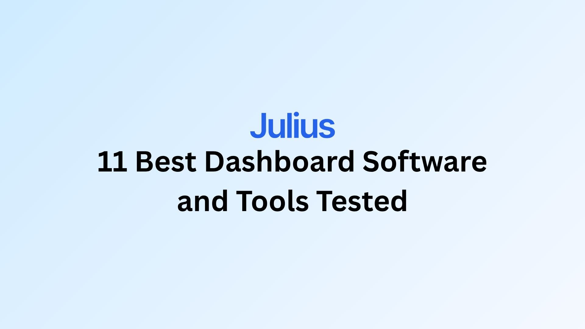 Julius AI | Excel, Slides, Tasks with AI | 11 Best Dashboard Software ...
