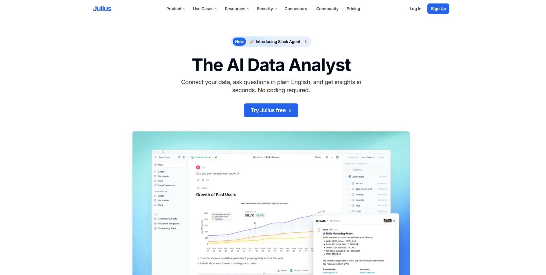 Julius AI | AI for Data Analysis | Top 12 Grafana Alternatives for Data ...