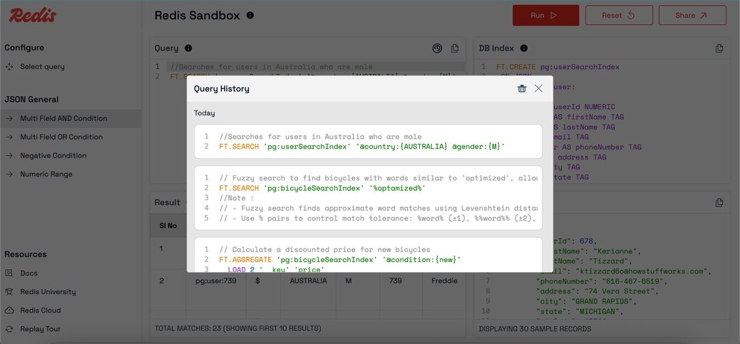 How to use Redis Sandbox