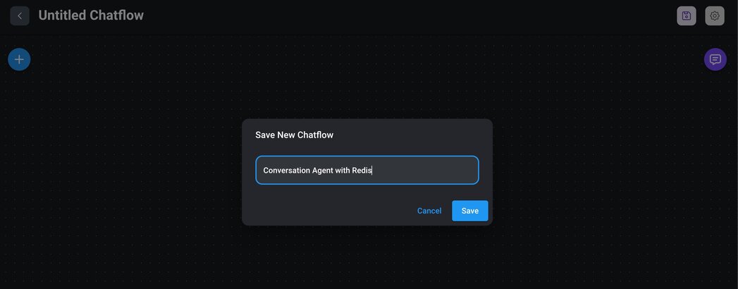 Build a Conversational Agent with Redis Using Flowise