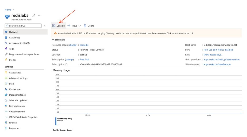 Create a database using Azure Cache for Redis