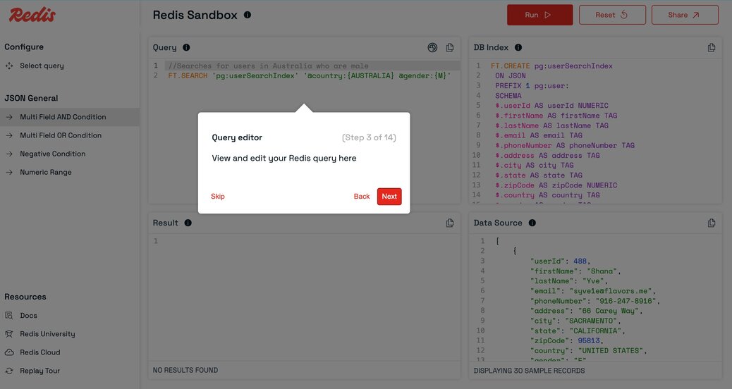 How to use Redis Sandbox