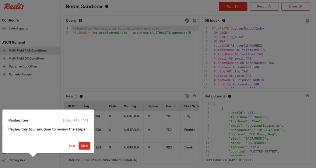 How to use Redis Sandbox