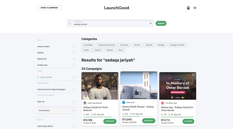 Sadaqah jariyah on LaunchGood: meaning, examples, and ways to give. | LaunchGood