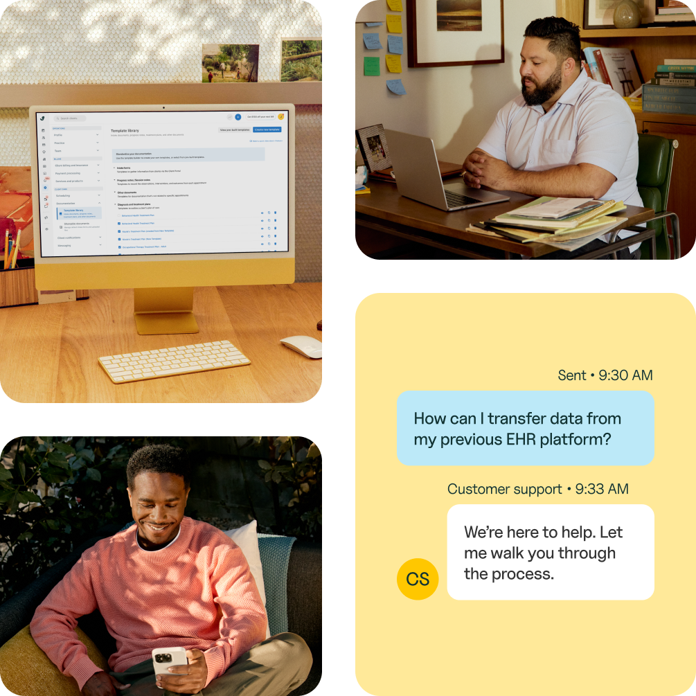 SimplePractice™ Live Customer Support for Your Practice