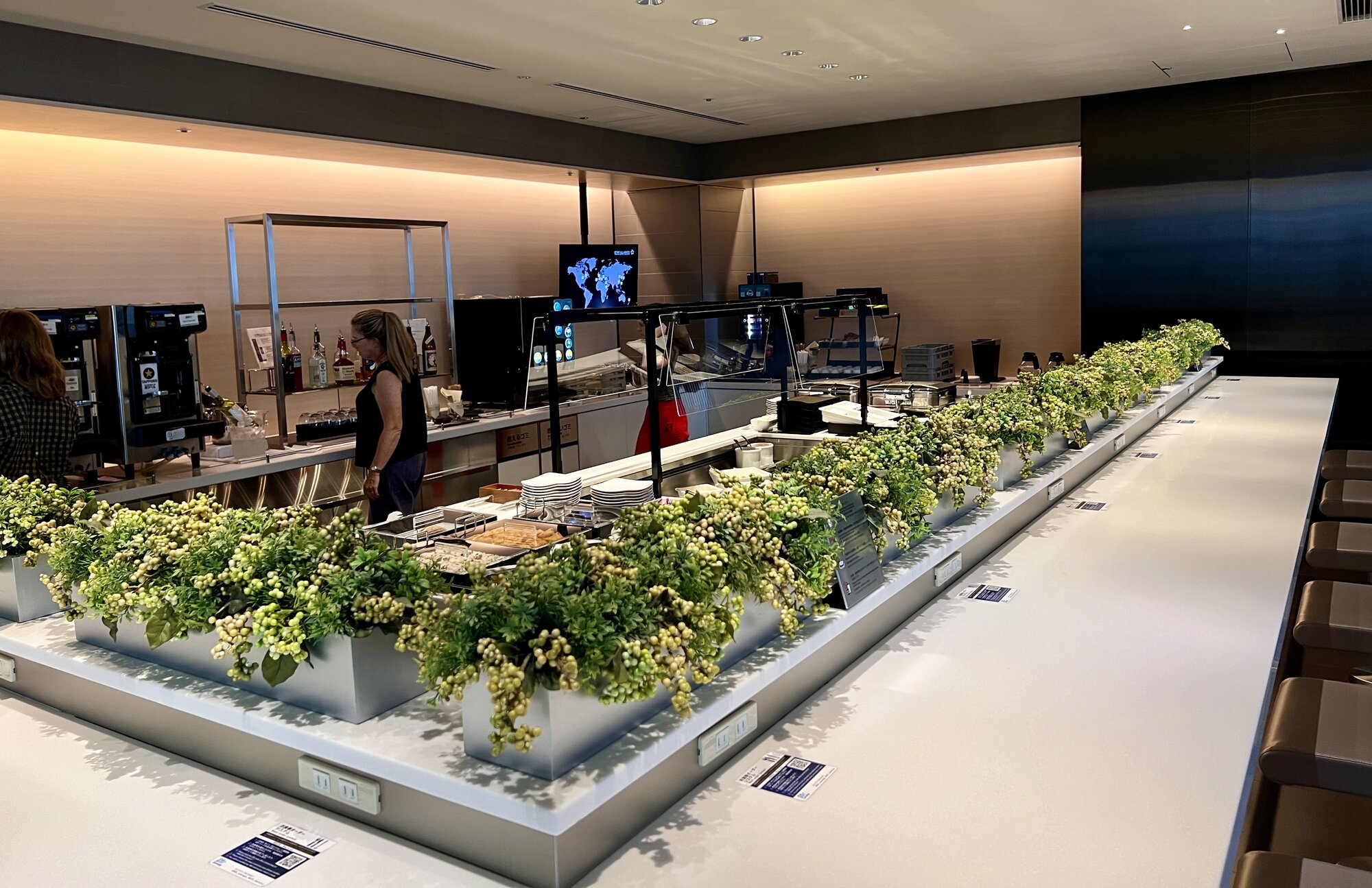 HND's All Nippon Airways ANA Lounge (Gate 110) in Terminal 3 at Tokyo ...