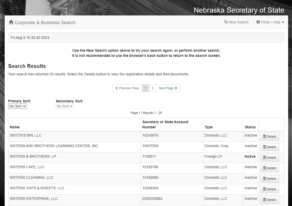 How to Conduct a Nebraska Business Search