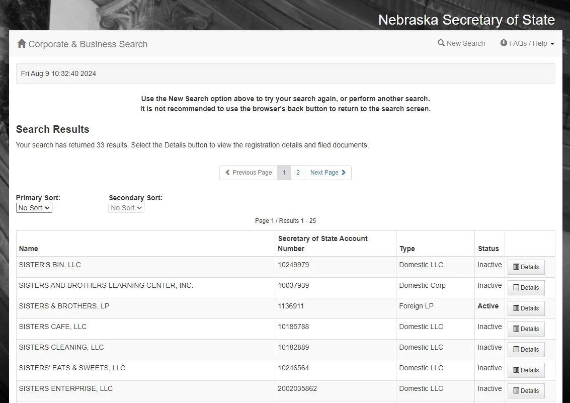 How to Conduct a Nebraska Business Search