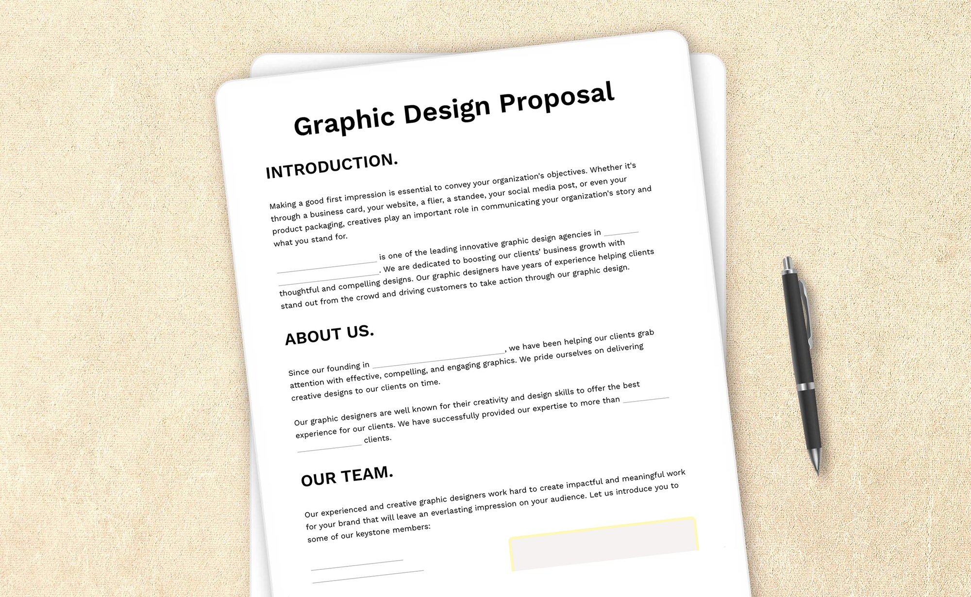 Graphic Design Proposal Template | LegalZoom