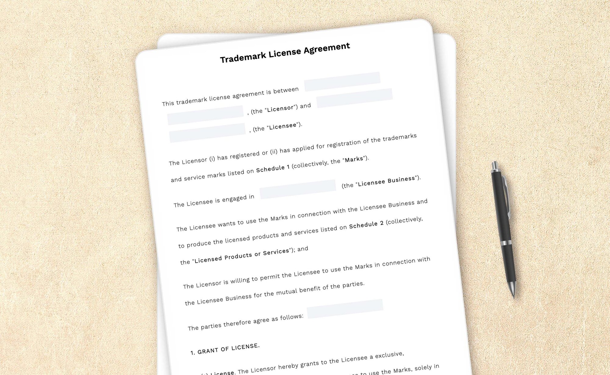 Free Trademark License Agreement Template | LegalZoom