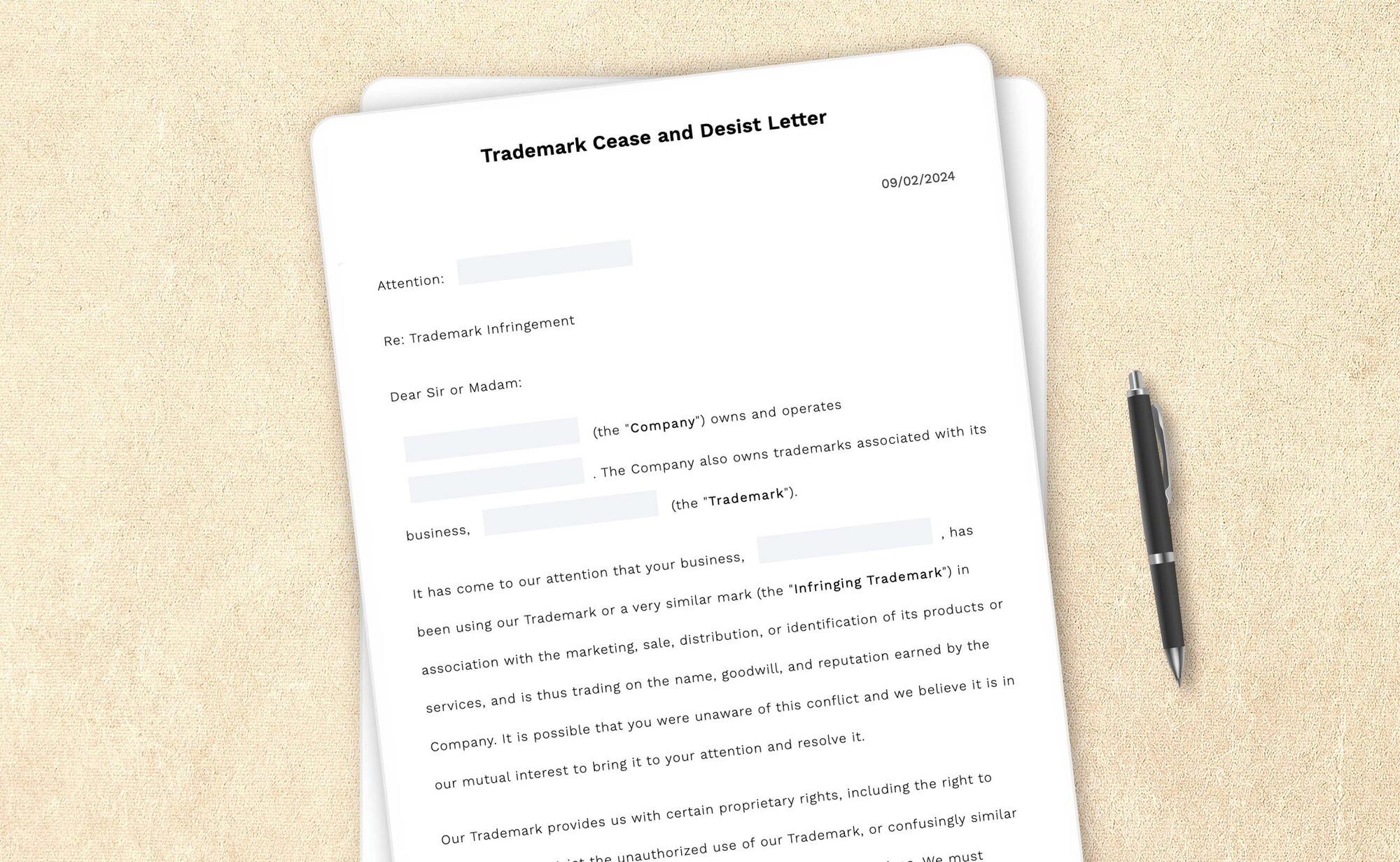 Cease and Desist Letter Template | LegalZoom