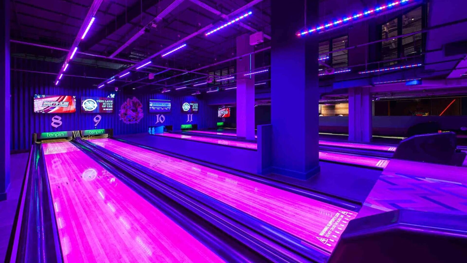 Tenpin Bowling, Manchester Printworks | ULTRA LEDs