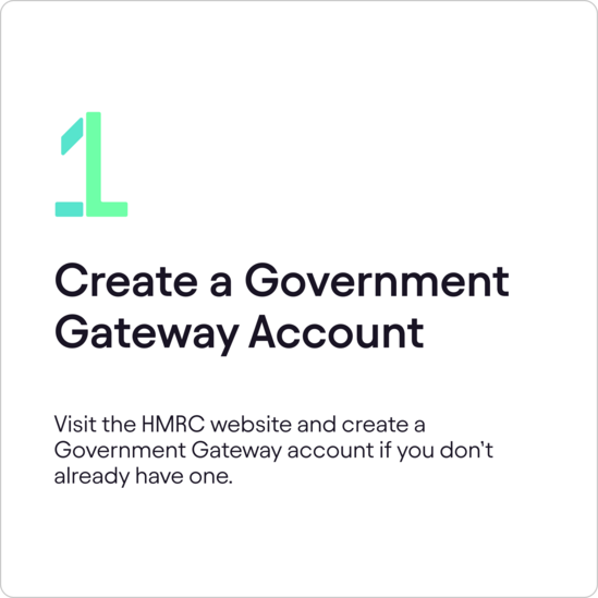 How to Register for Self Assessment with a Government Gateway Login