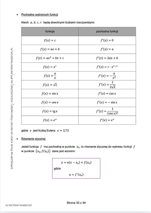 Pobierz nasze darmowe tablice maturalne z dopisanymi wzorami z matematyki