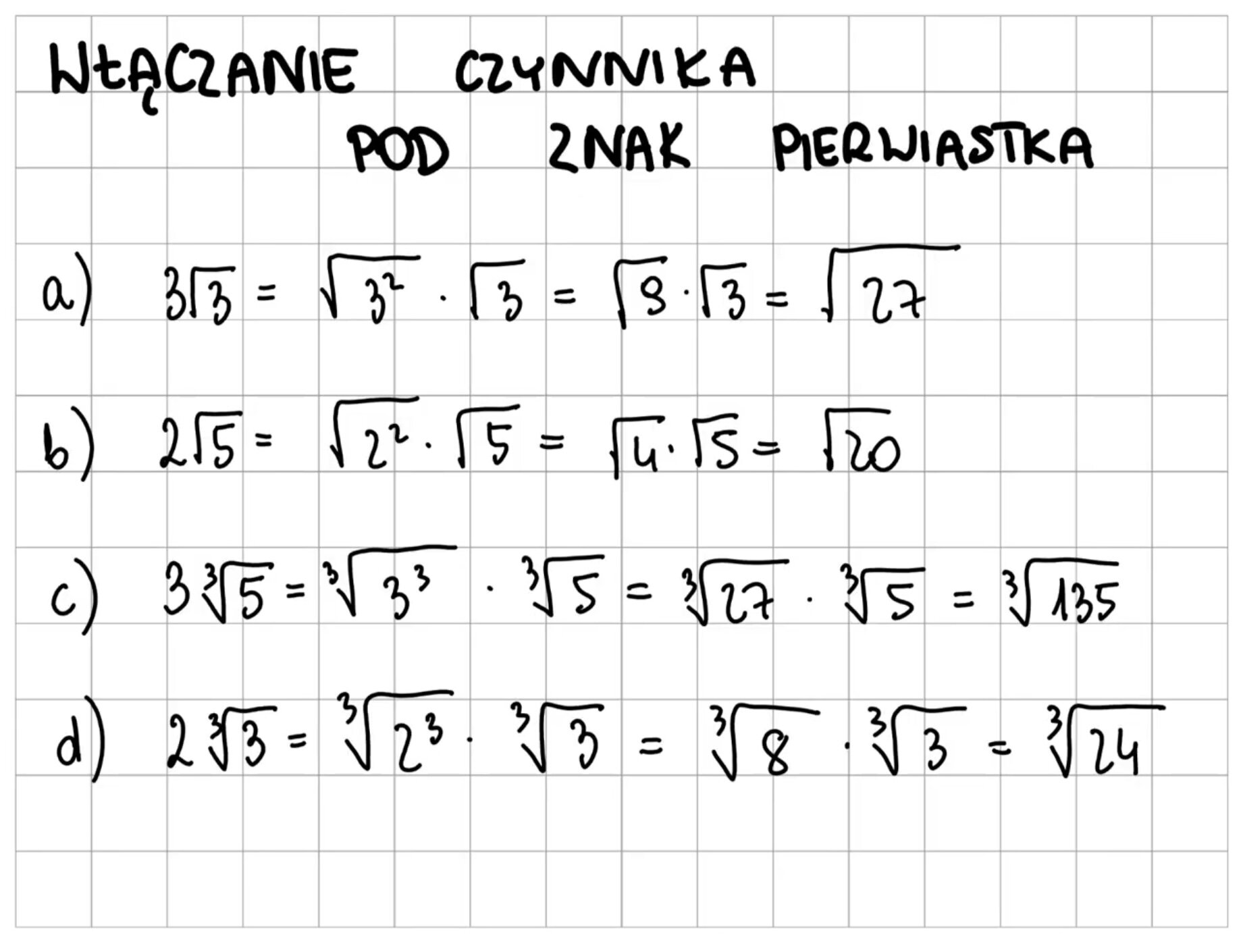 Potęgi i pierwiastki - zadania maturalne i wprowadzenie od zera