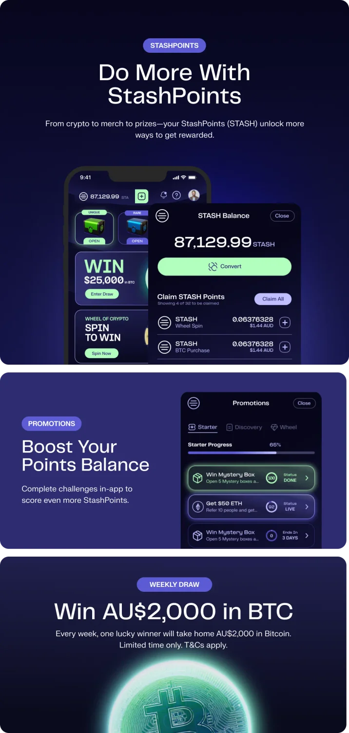 Earn Crypto Rewards In Australia | Coinstash Rewards