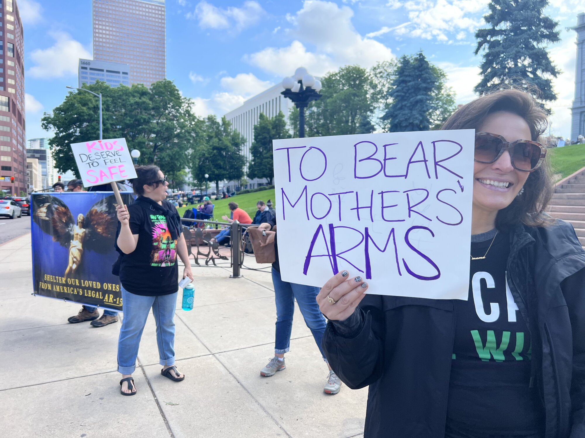 Gun control activists protest at state Capitol, urge Gov. Polis to ban ...
