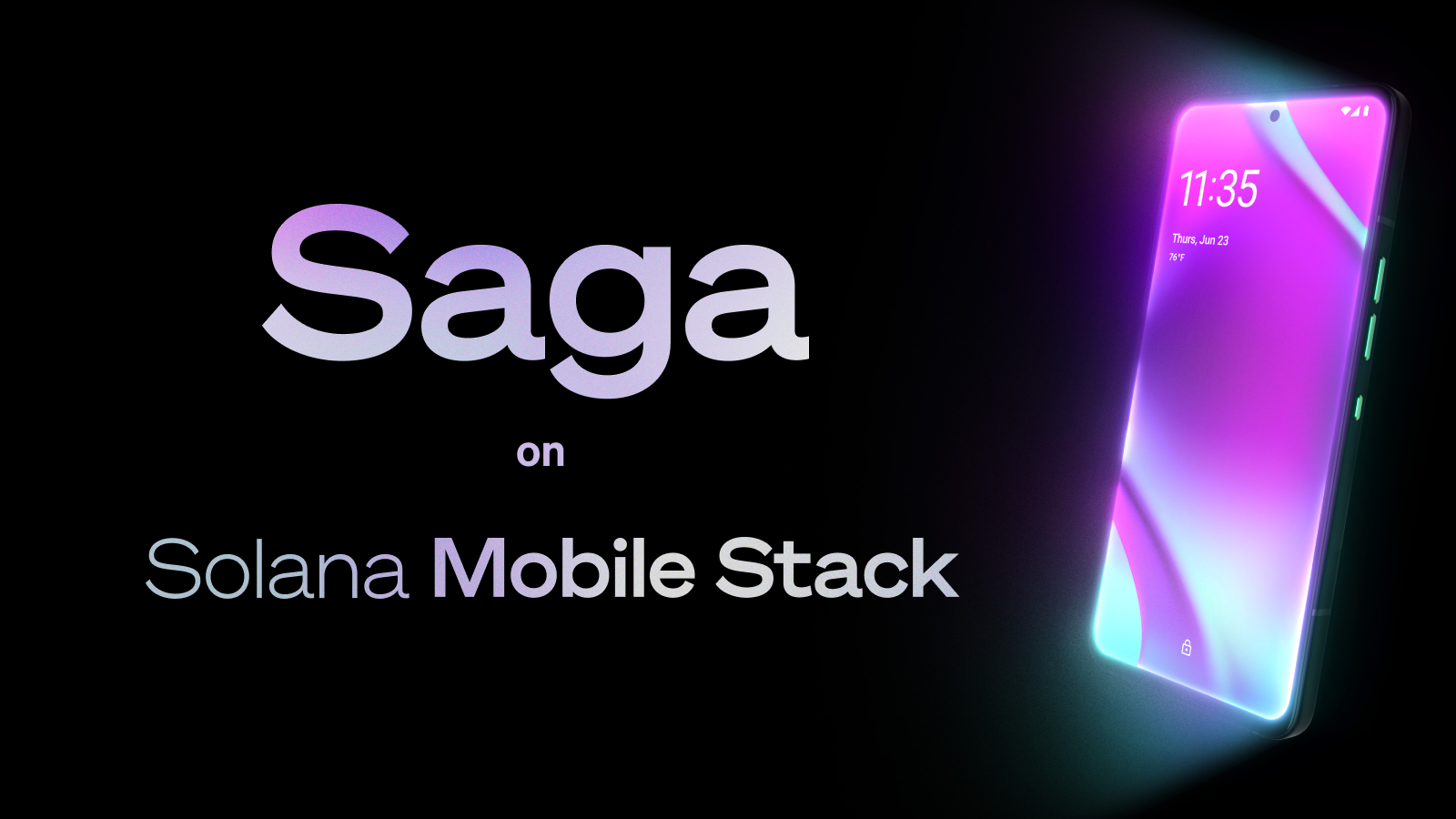 Solana Mobile Stack and flagship device, Saga, changes everything | Solana