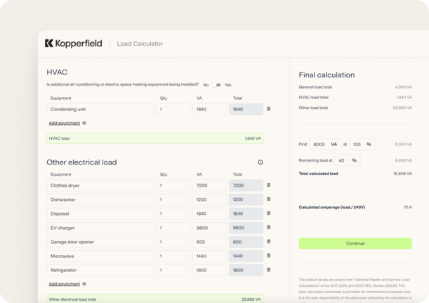 Free Tool for Easier Residential Electrical Load Calculation
