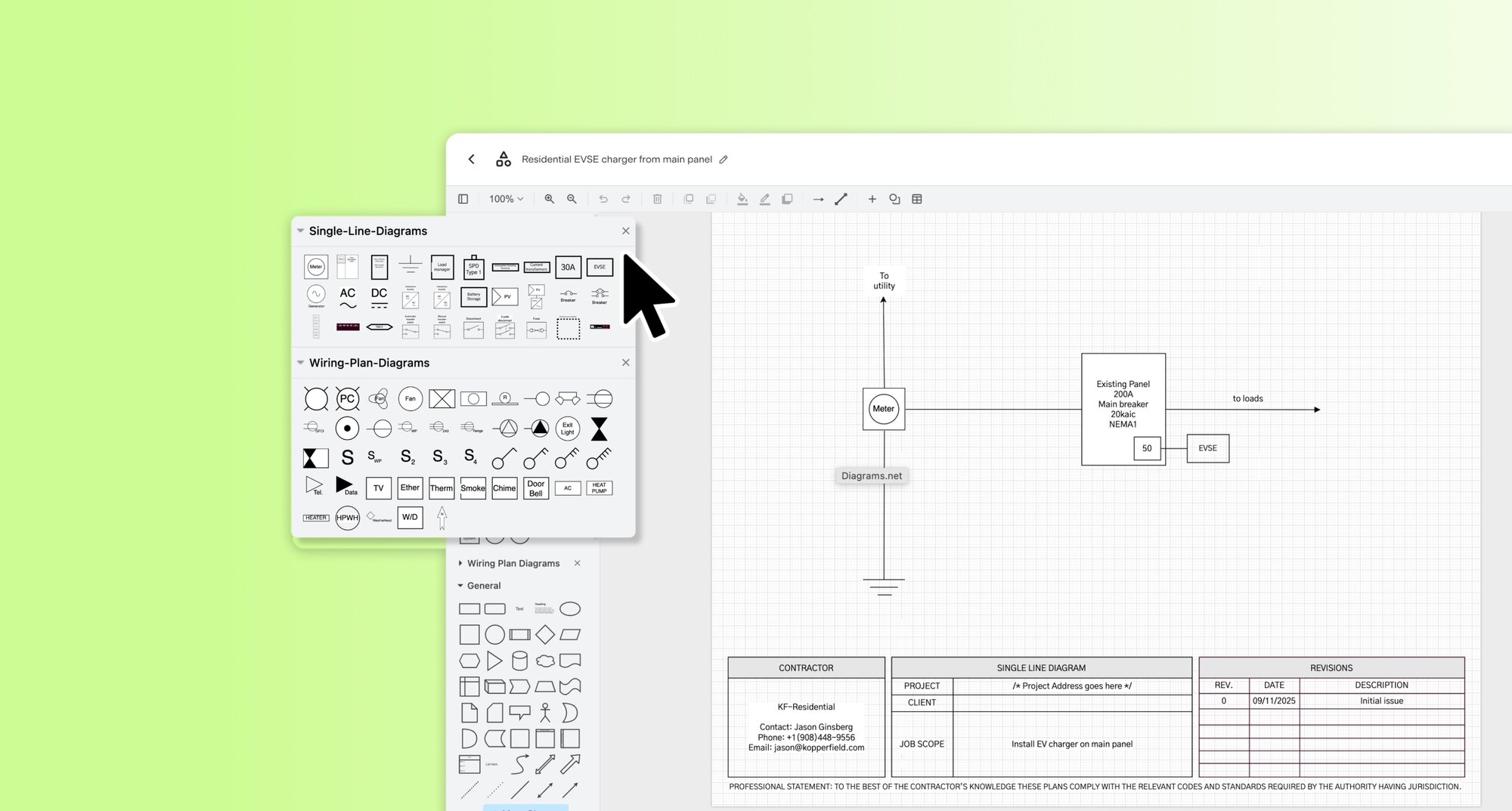 How to create professional single line diagrams with Kopperfield