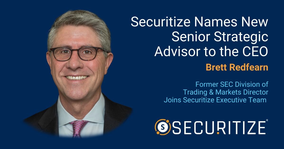 Securitize | Brett Redfearn Joins Securitize Leadership Team