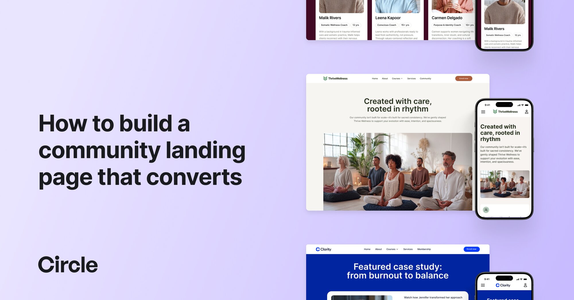 How to Build a Community Landing Page That Converts | Circle Blog