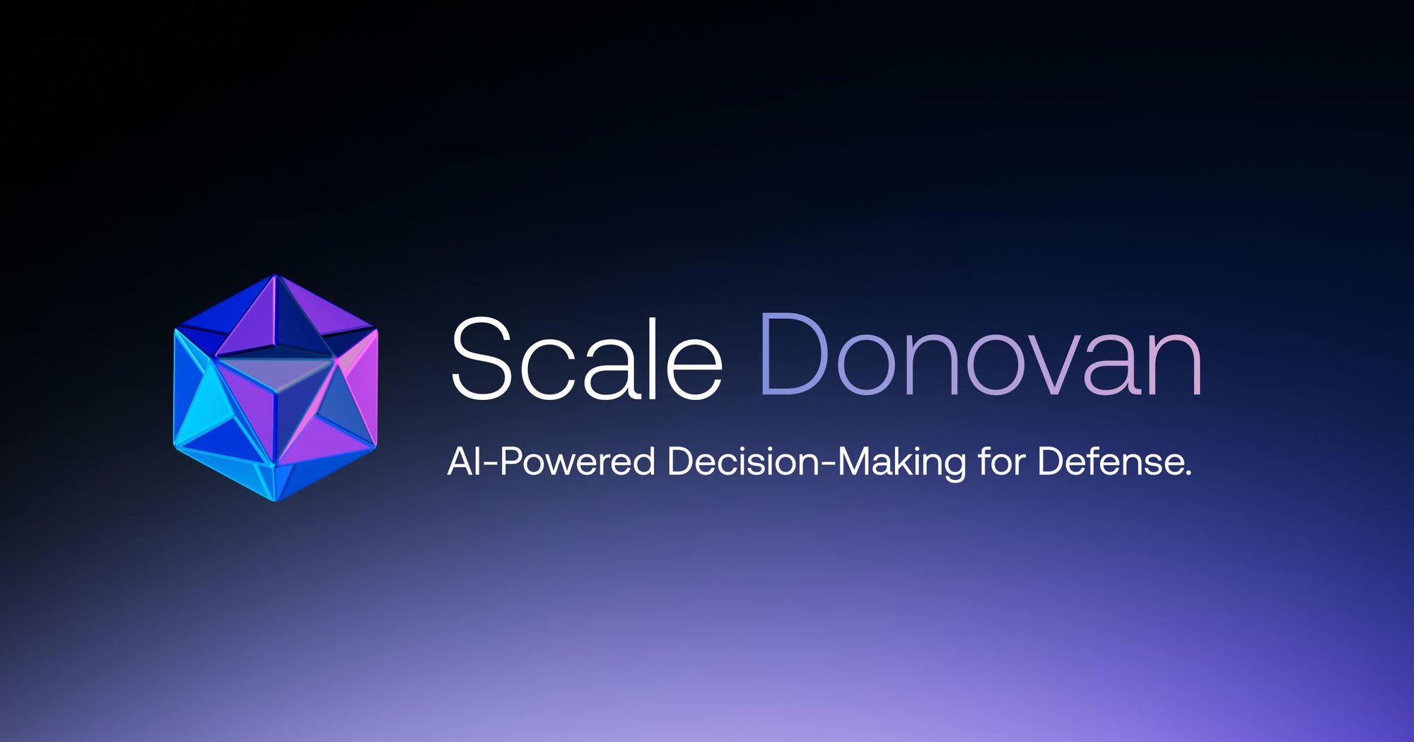 Donovan: AI-powered decision-making for defense. | Scale AI