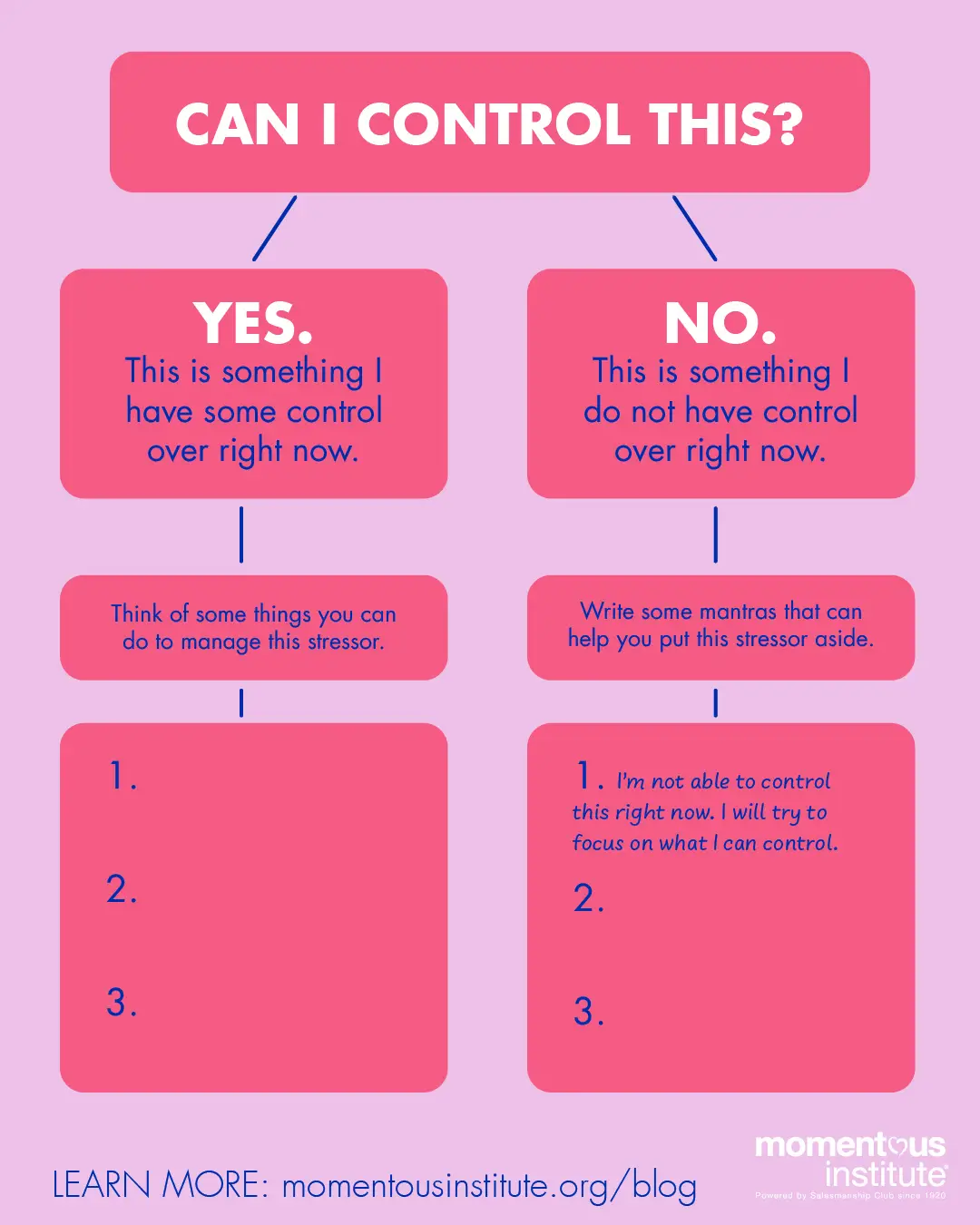 Is This Something I Can Control | Momentous Institute