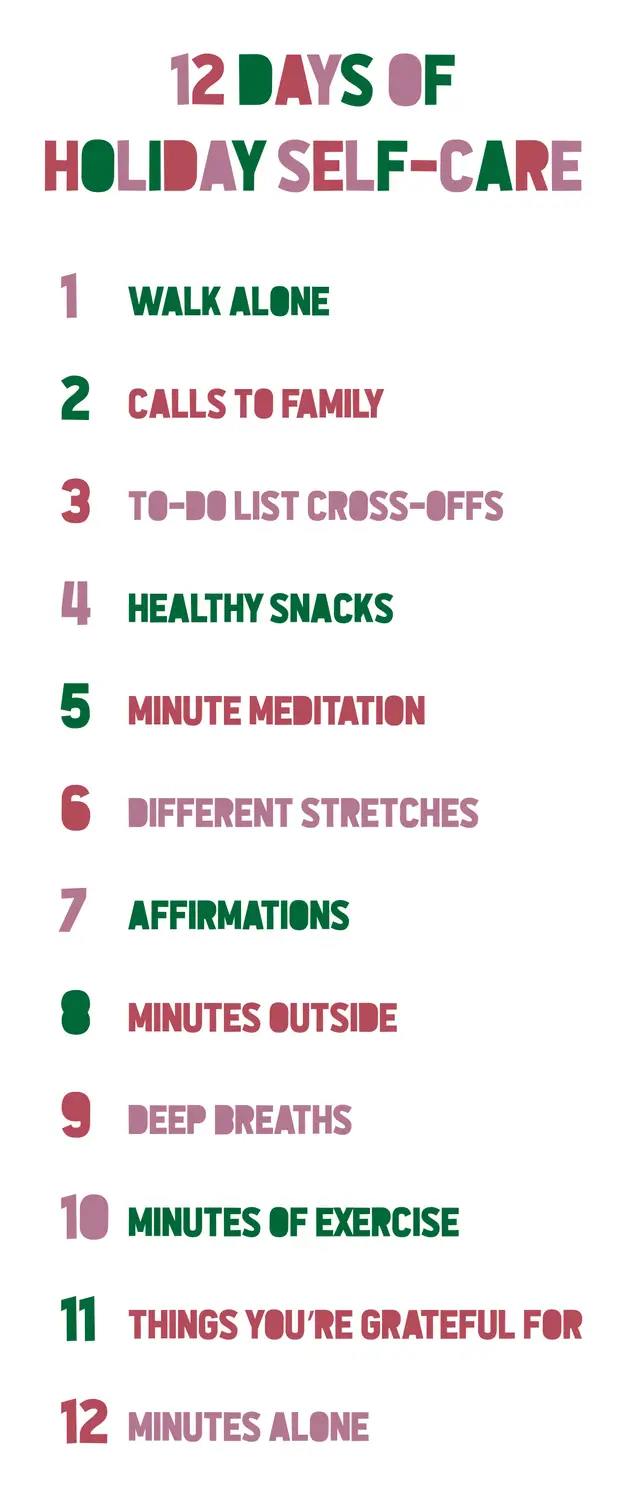 12 Days Of Holiday Self-Care | Momentous Institute