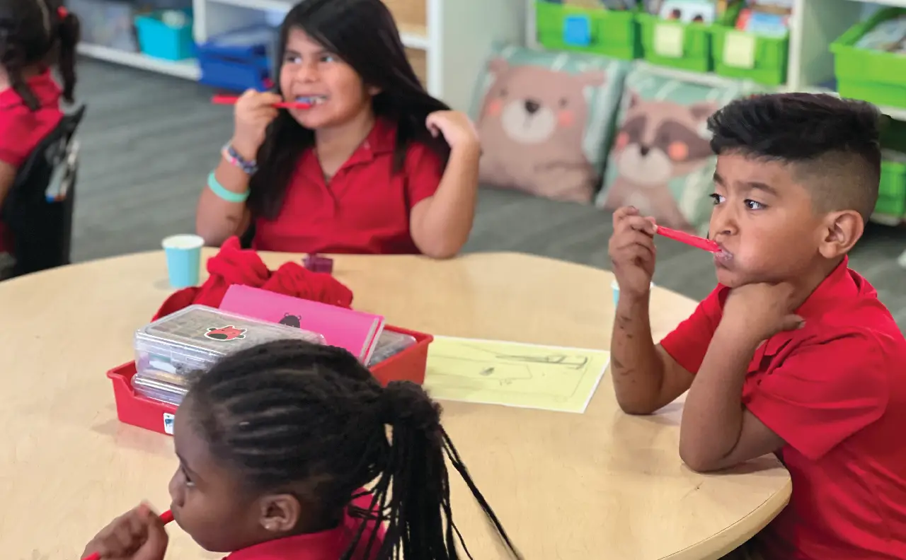 Teeth Brushing in the Kindergarten Classroom | Momentous Institute