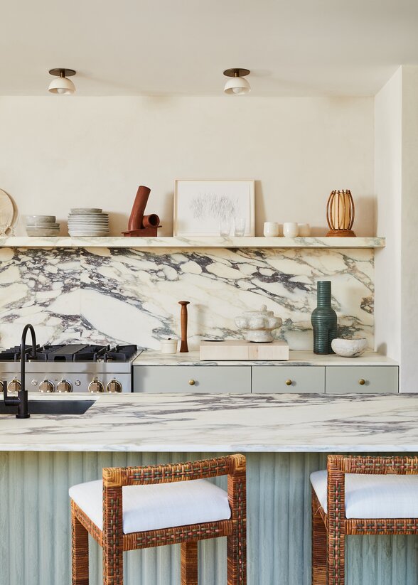 How Athena Calderone Renovated Her Amagansett Kitchen Design | EyeSwoon
