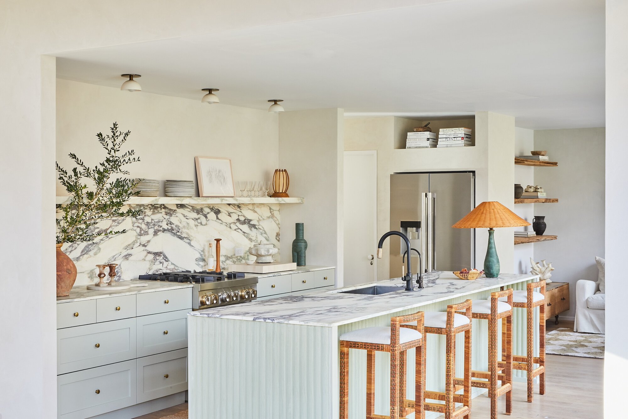 How Athena Calderone Renovated Her Amagansett Kitchen Design | EyeSwoon