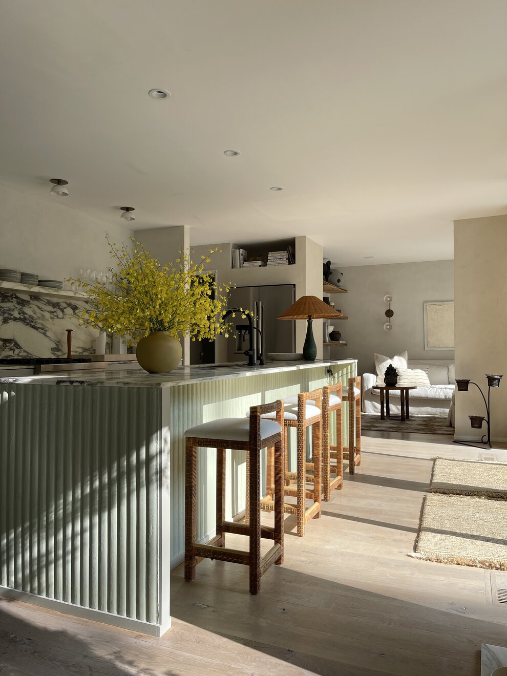 Why Athena Plastered the Ceiling in Her Amagansett Kitchen and Family ...