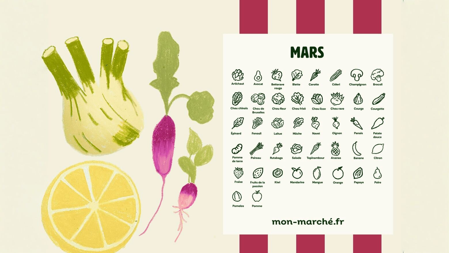 Quels fruits et légumes manger en mars ? - Mon Marché