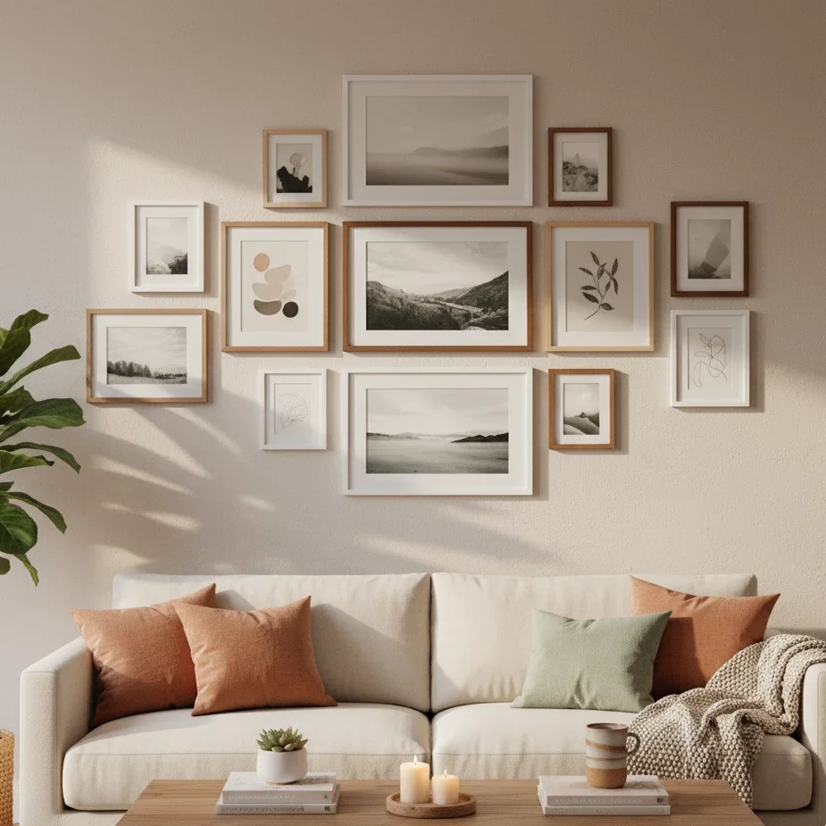 Gallery Walls - Gallery Wall Different Frames: Create a Cohesive Look ...