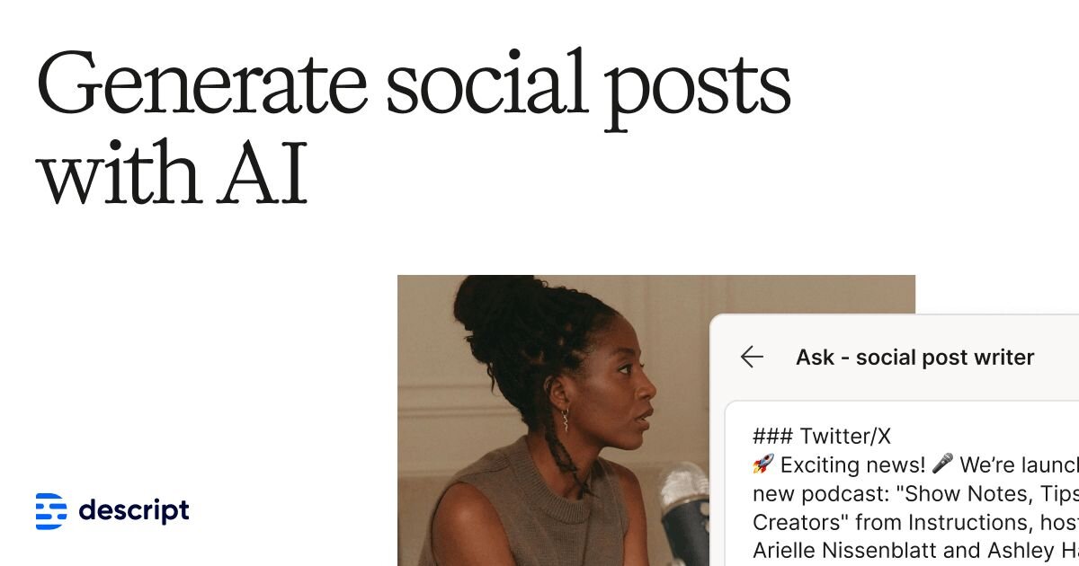 Generate Social Media Posts & Captions with AI | Quickly create ...