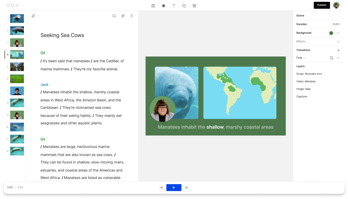 Split Screen Video Editor | Free AI Tool by Descript