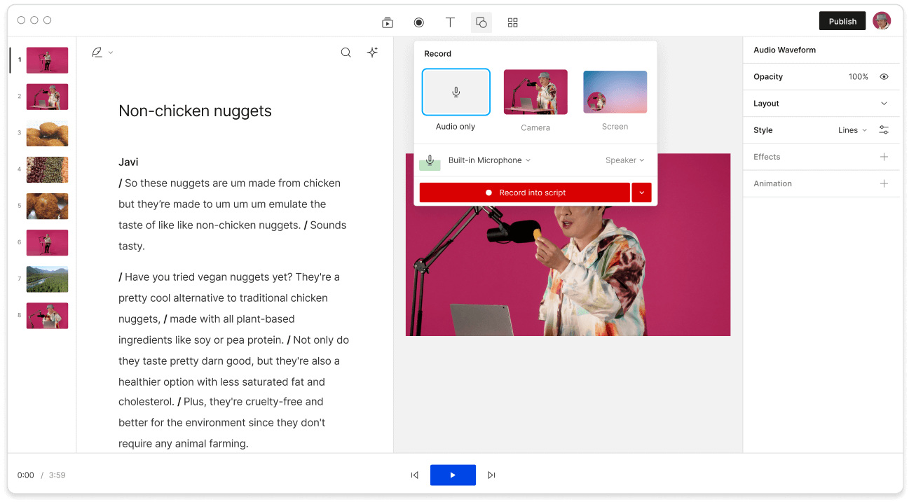 Play Your PCM Using Descript for Free