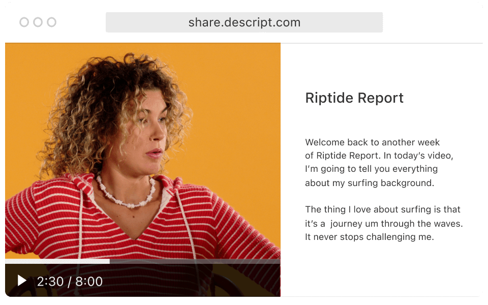 Free Video Link Generator Tool | Descript